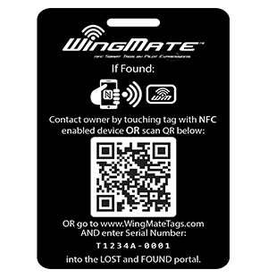 Wingmate Tags - Affordable Smart NFC Enabled Luggage Tags